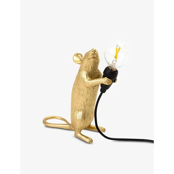 SELETTI Mouse Resin Usb Lamp 14.5cm - One-color