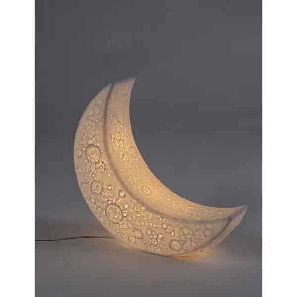 SELETTI My Little Moon Crescent-shape Table Lamp 33cm - One-color