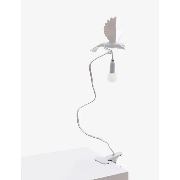 SELETTI Sparrow Taking Off Resin Clamp Lamp 100cm