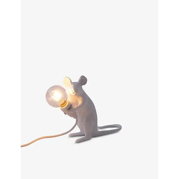 SELETTI Mouse Resin Usb Lamp 12.5cm - One-color