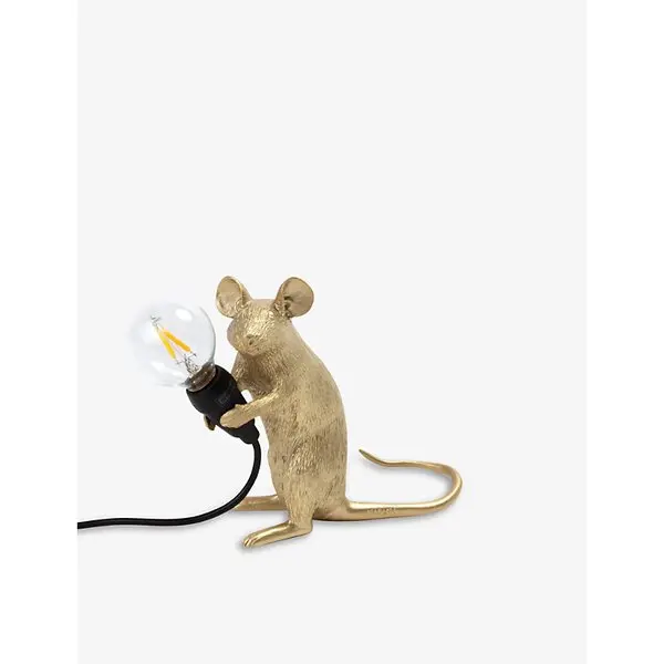 SELETTI Mouse Resin Usb Lamp 12.5cm - One-color