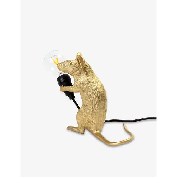 SELETTI Mouse Resin Usb Lamp 12.5cm - One-color