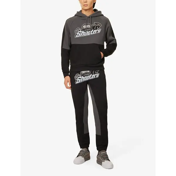 Trapstar Shooters Logo Applique Cotton-blend Jersey Hoodie