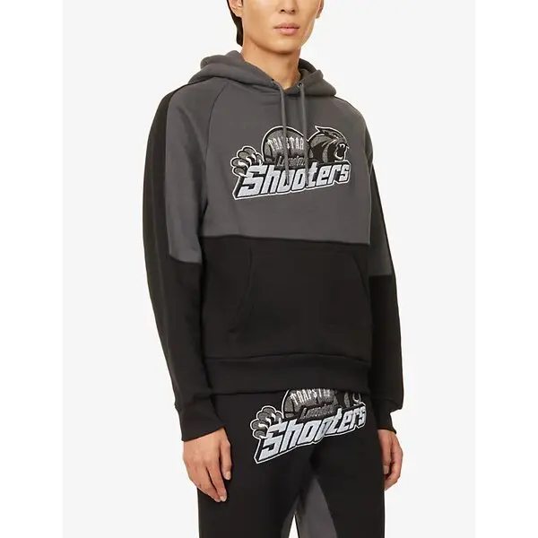 Trapstar Shooters Logo Applique Cotton-blend Jersey Hoodie