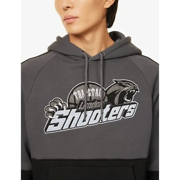 Trapstar Shooters Logo Applique Cotton-blend Jersey Hoodie