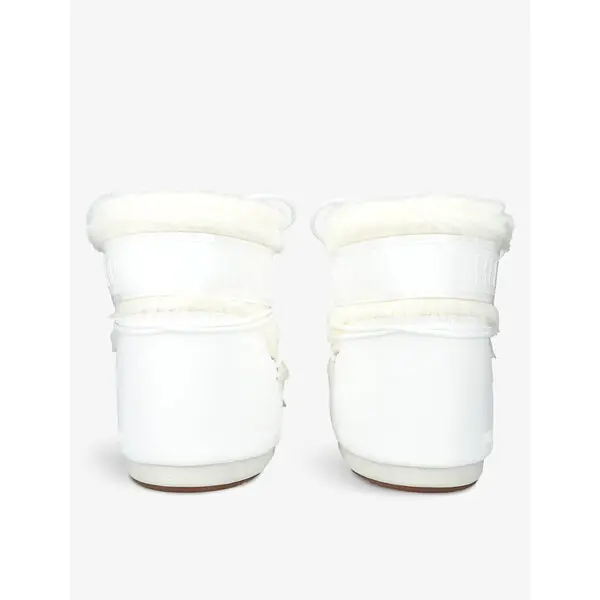 Moon Boot Icon Low Faux-fur And Leather Snow Boots - White