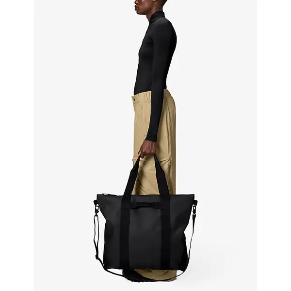 Rains Waterproof Coated-shell Tote Bag - 01 Black