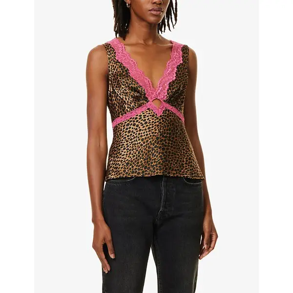 reformation pink leopard dress Reformation Felda Dress Leopard