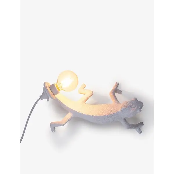 SELETTI Chameleon Going Down Resin Lamp 17cm