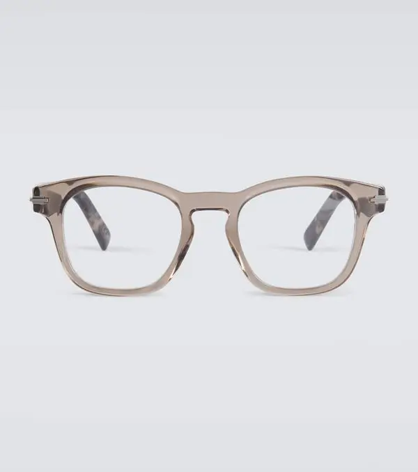Dior Square Frame Glasses - Beige