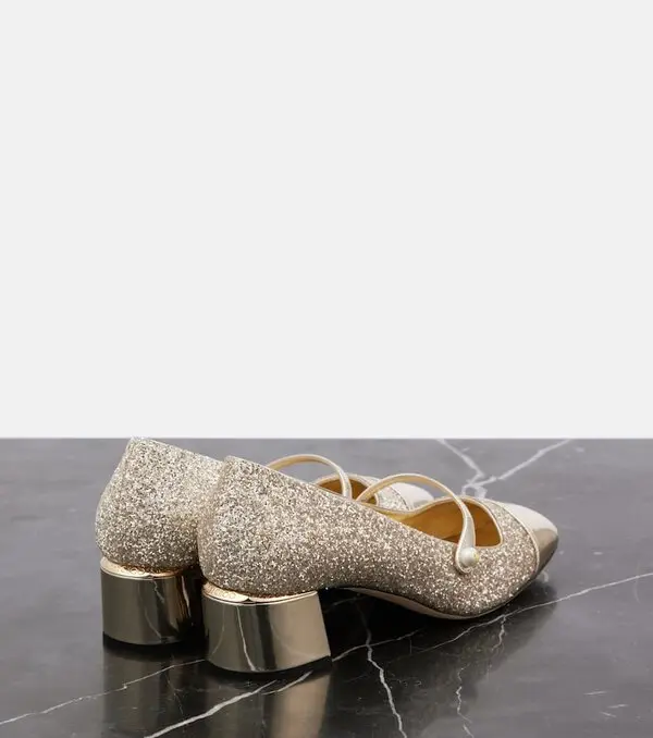 JIMMY CHOO Elisa 45 Glitter Pumps