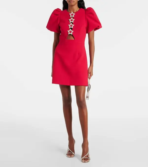 Rebecca Vallance Akari Puff-sleeve Minidress
