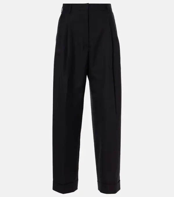 Dries Van Noten High-rise Wide-leg Wool Pants