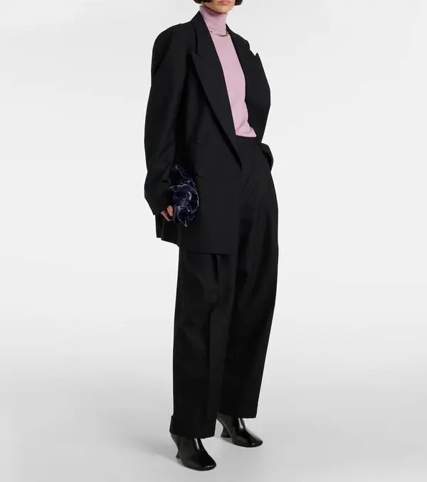 Dries Van Noten High-rise Wide-leg Wool Pants
