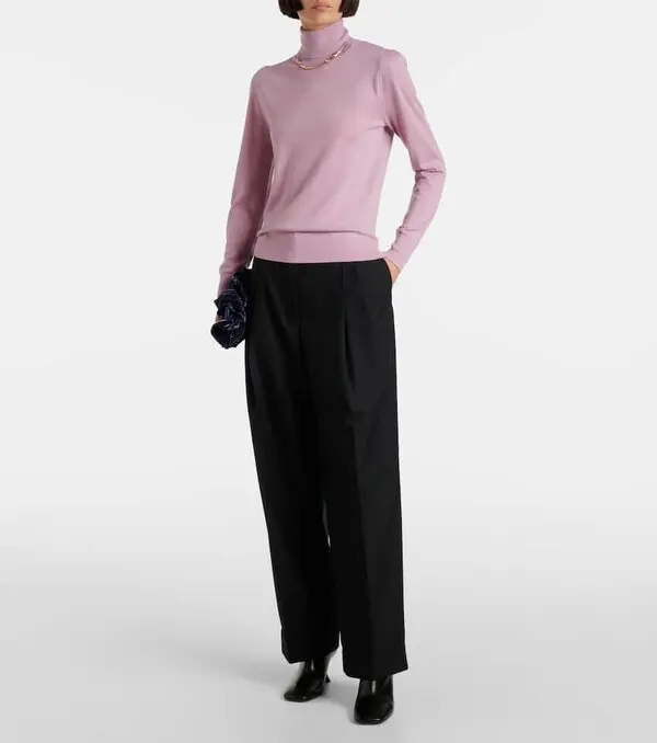 Dries Van Noten High-rise Wide-leg Wool Pants