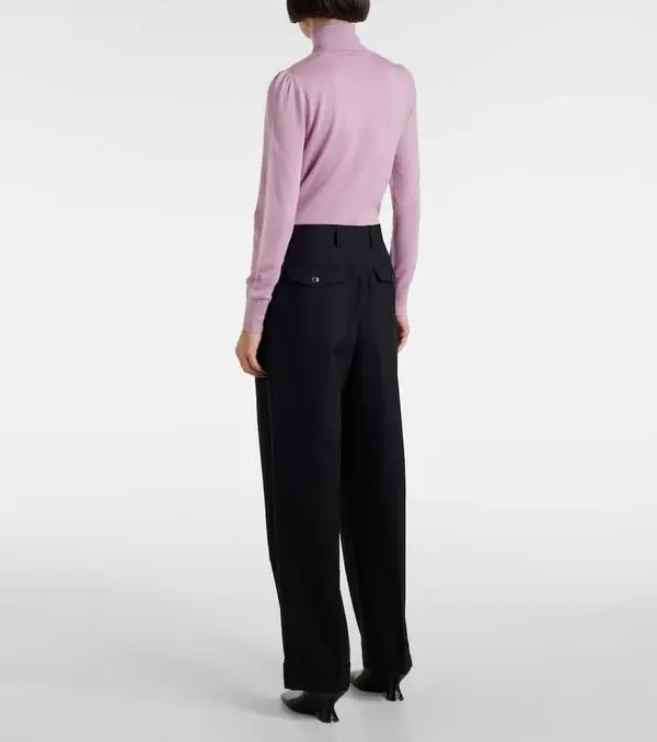 Dries Van Noten High-rise Wide-leg Wool Pants