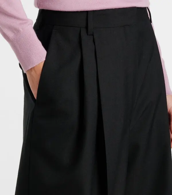 Dries Van Noten High-rise Wide-leg Wool Pants