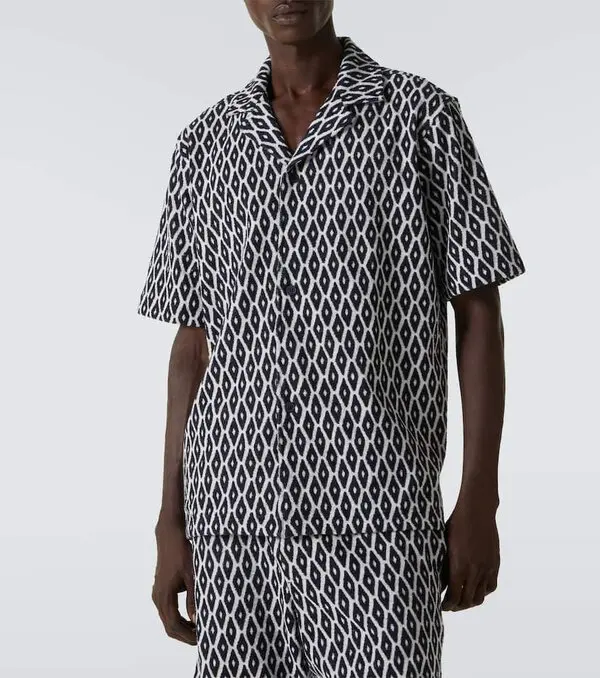 Orlebar Brown Printed Cotton-blend Terry Shirt