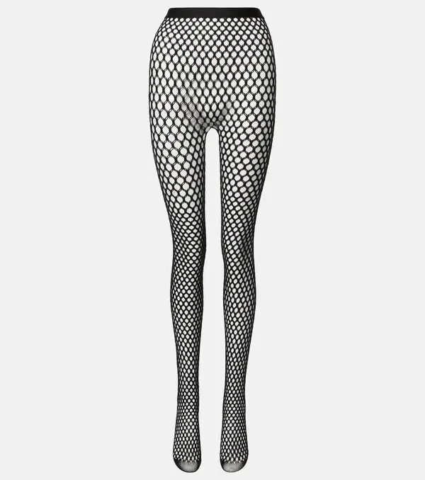 Wardrobe.NYC X Rhw Web Wool-blend Tights - Black