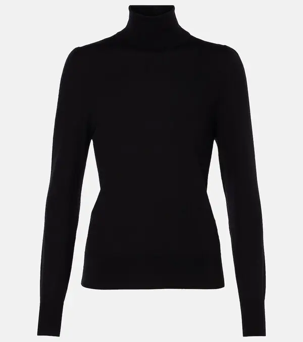 Dries Van Noten Wool Turtleneck Sweater - Black