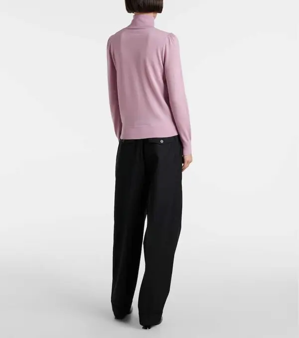 Dries Van Noten Wool Turtleneck Sweater - Pink