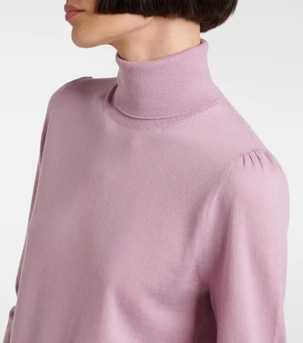 Dries Van Noten Wool Turtleneck Sweater - Pink