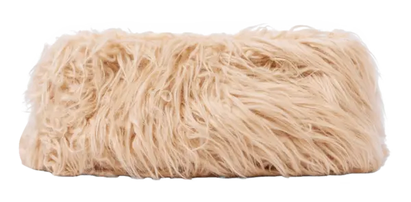 Dries Van Noten Faux Fur Clutch - Neutrals