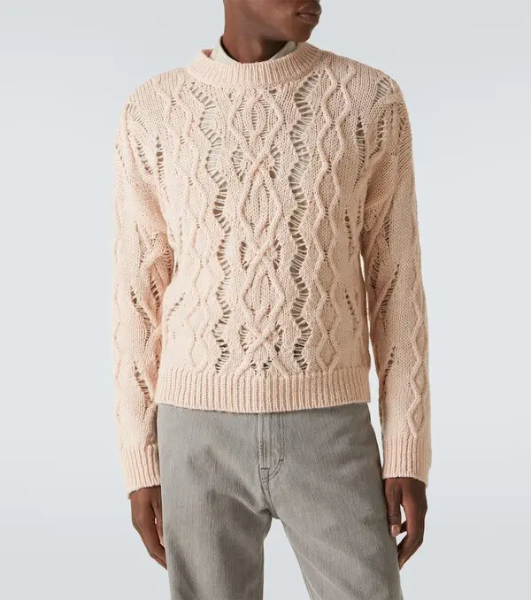 Our Legacy Cable Sonar Roundneck Wool Sweater