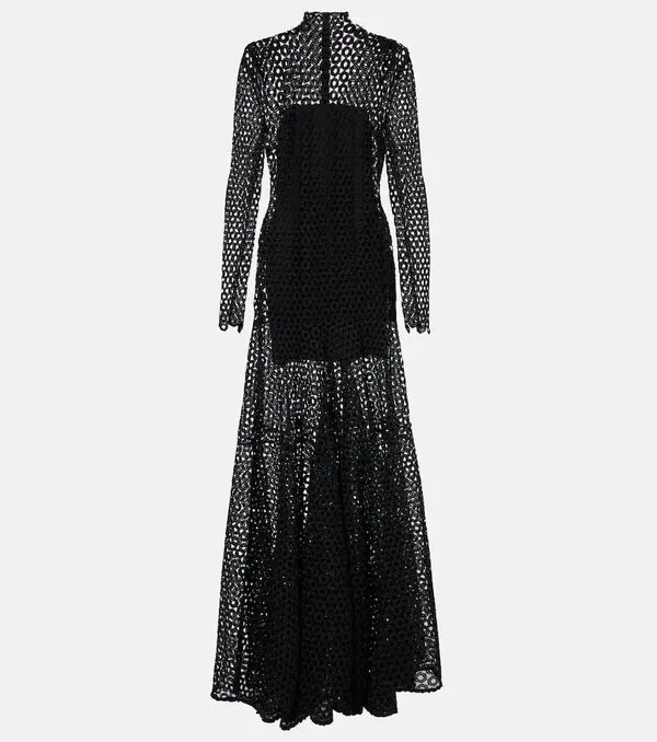 David Koma Macramé Gown