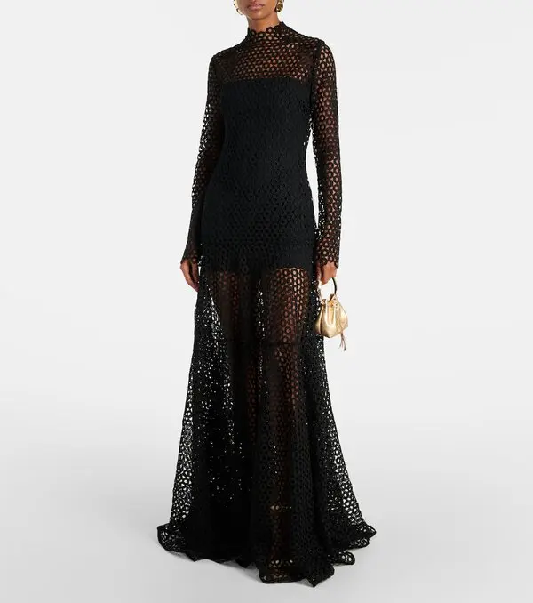 David Koma Macramé Gown