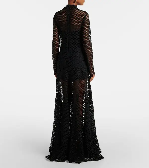 David Koma Macramé Gown