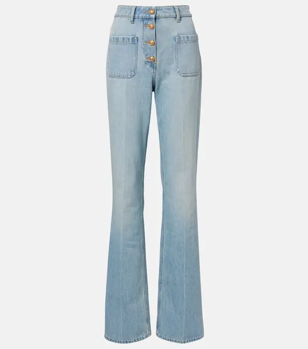 Valentino Garavani High-rise Straight Jeans - Blue