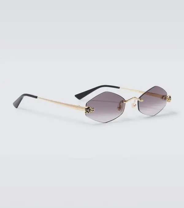 Cartier Panthère De Oval Sunglasses - Grey