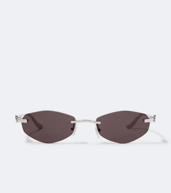 Cartier Panthère De Oval Sunglasses - Silver