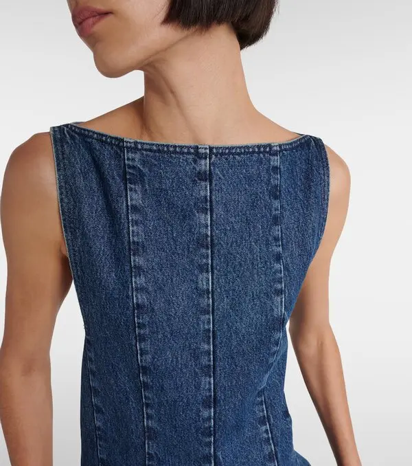 Khaite Mags Denim Mini Dress
