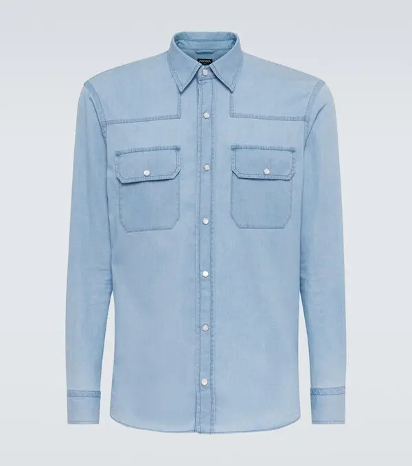 Zegna Denim Western Shirt