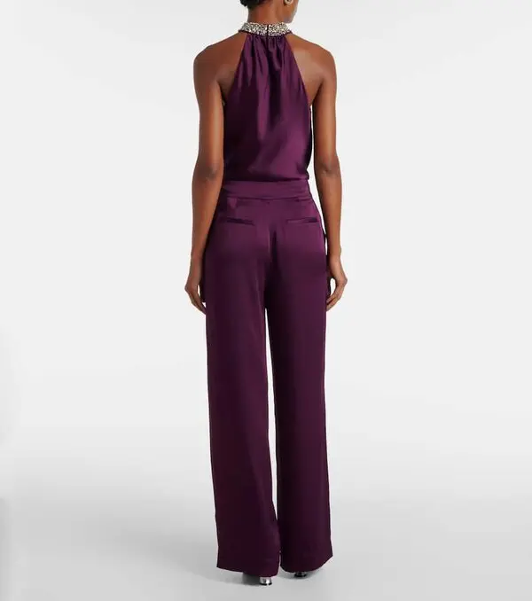 Simkhai Kira Wide-leg Pants - Purple