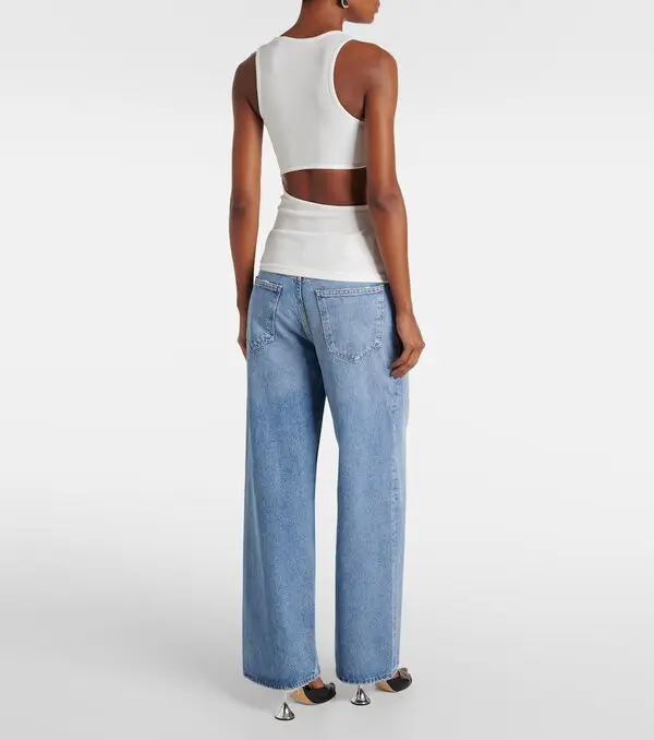 Christopher Esber Arc Stone Ribbed-knit Tank Top