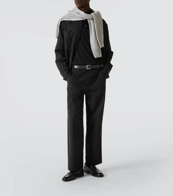 Zegna Wool Polo Shirt - Black