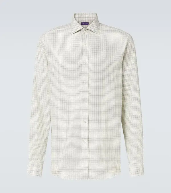 Ralph Lauren Purple Label Checked Cotton Shirt