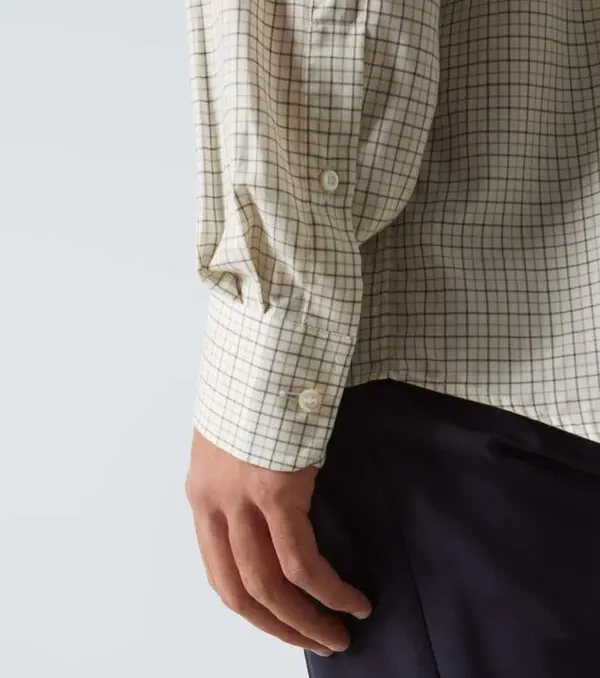 Ralph Lauren Purple Label Checked Cotton Shirt