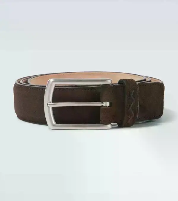Zegna Leather Belt - Brown