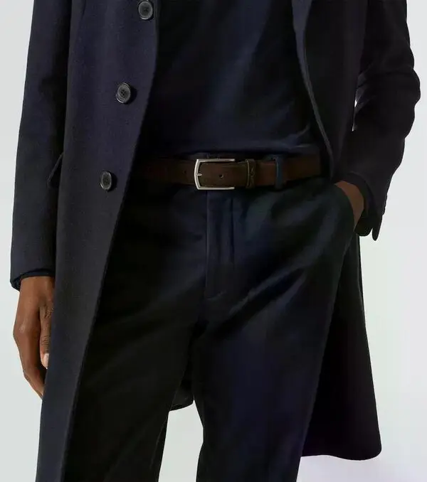 Zegna Leather Belt - Brown