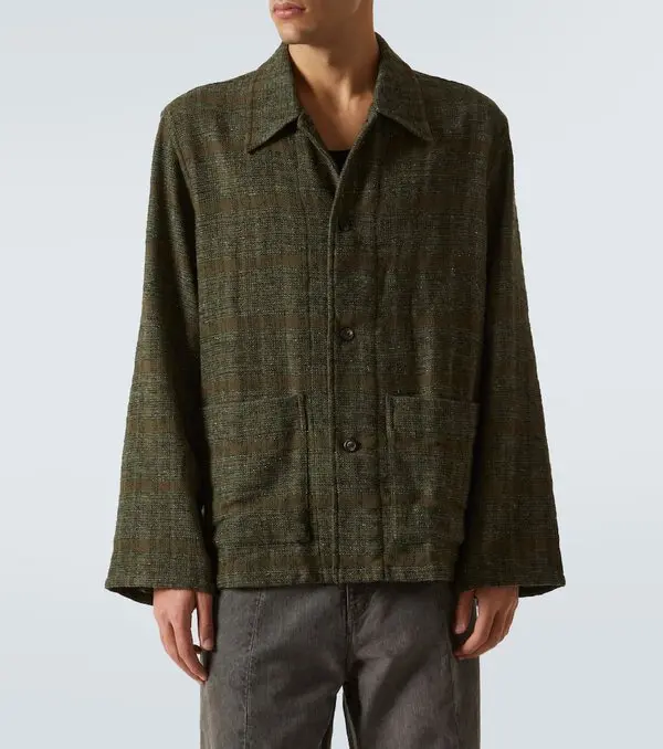 Our Legacy Haven Checked Jacket In Green - 30% Off | Editorialist