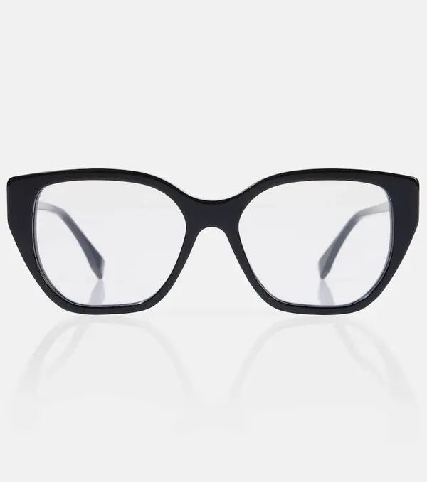 Fendi Ff Diamonds Cat-eye Glasses - Black
