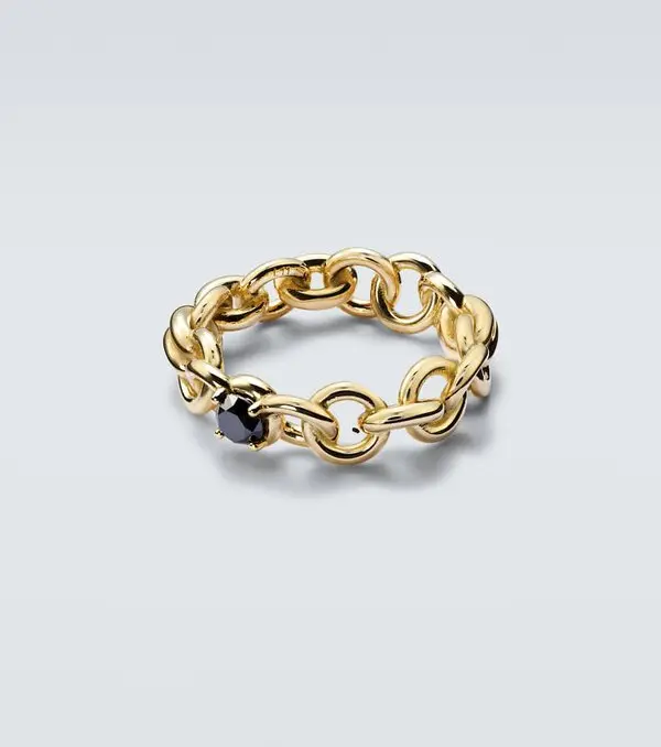 SPINELLI KILCOLLIN Fused Serpens Large 18kt Ring With Diamond - Gold