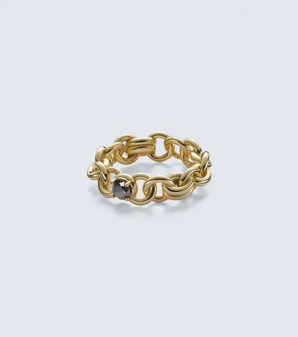 SPINELLI KILCOLLIN Fused Serpens Large 18kt Ring With Diamond - Gold