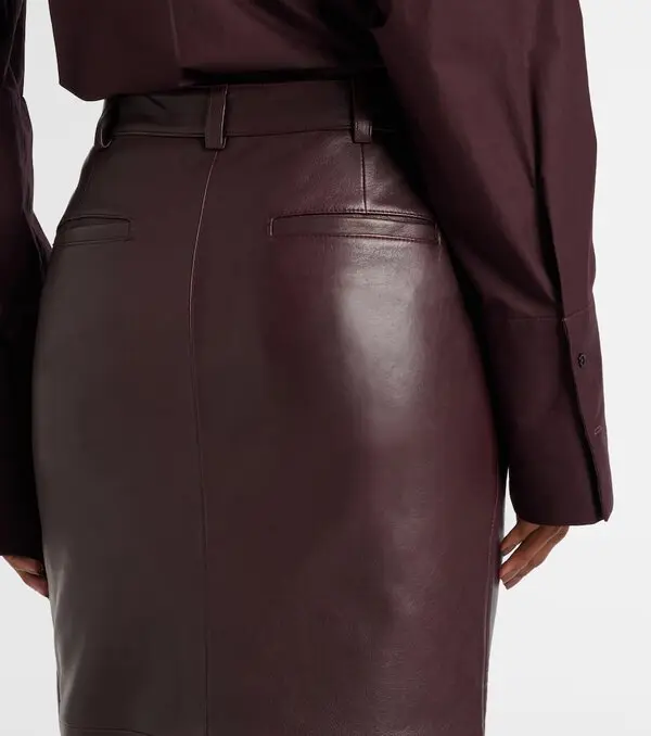 Co Leather Pencil Skirt