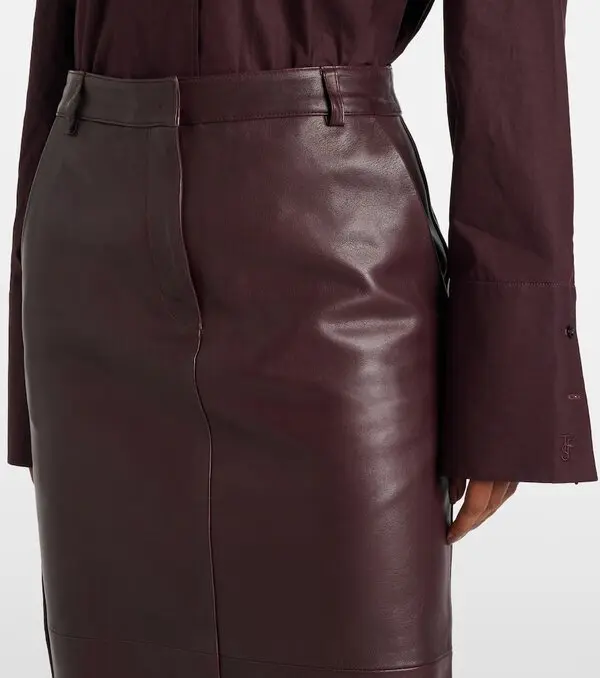 Co Leather Pencil Skirt