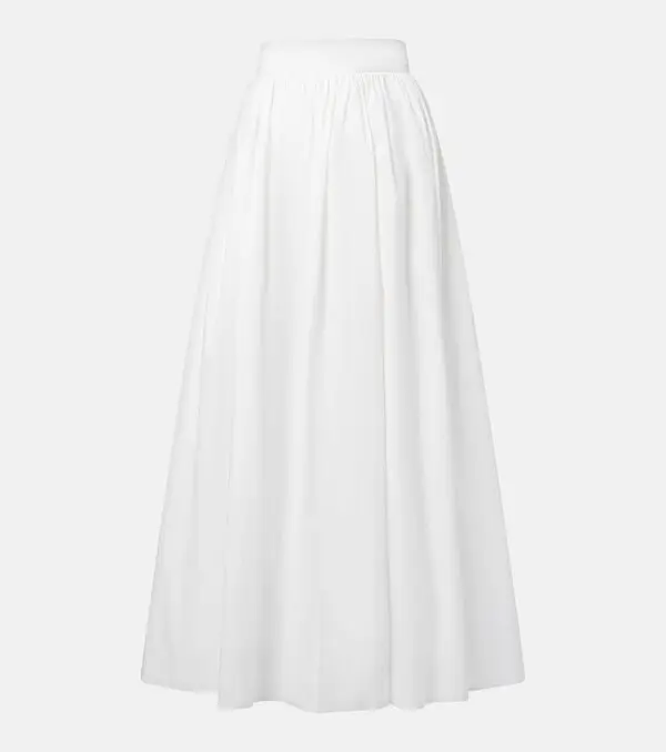 ADRIANA DEGREAS Cotton Maxi Skirt - White